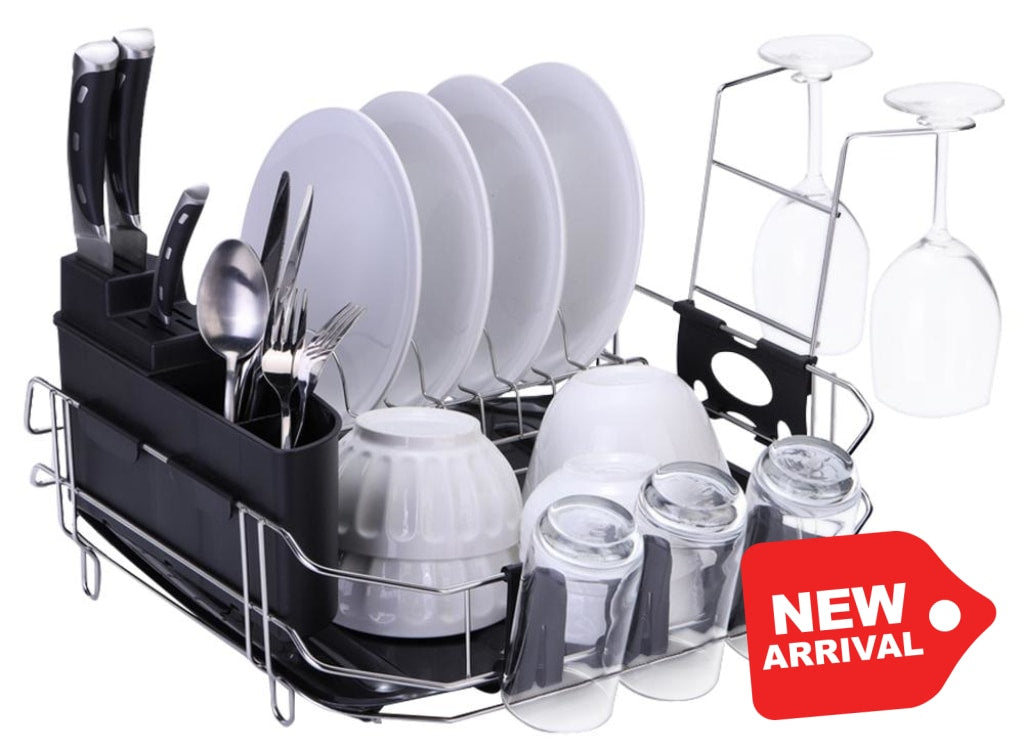 NEW--PremiumRacks Countertop Dish Rack - Perfect For Smaller Spaces
